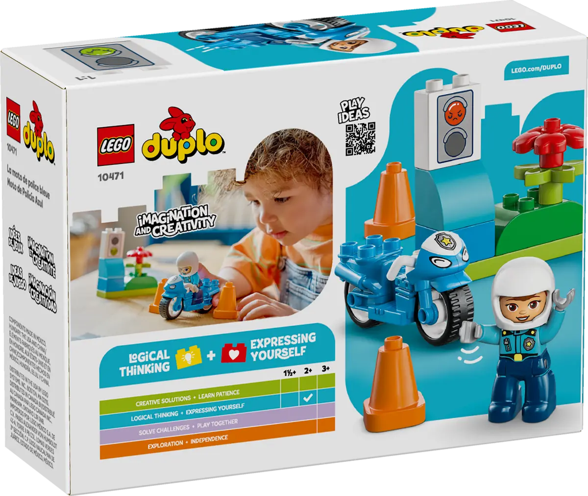 Blue Police Motorcycle – Dreamworld LEGO Store