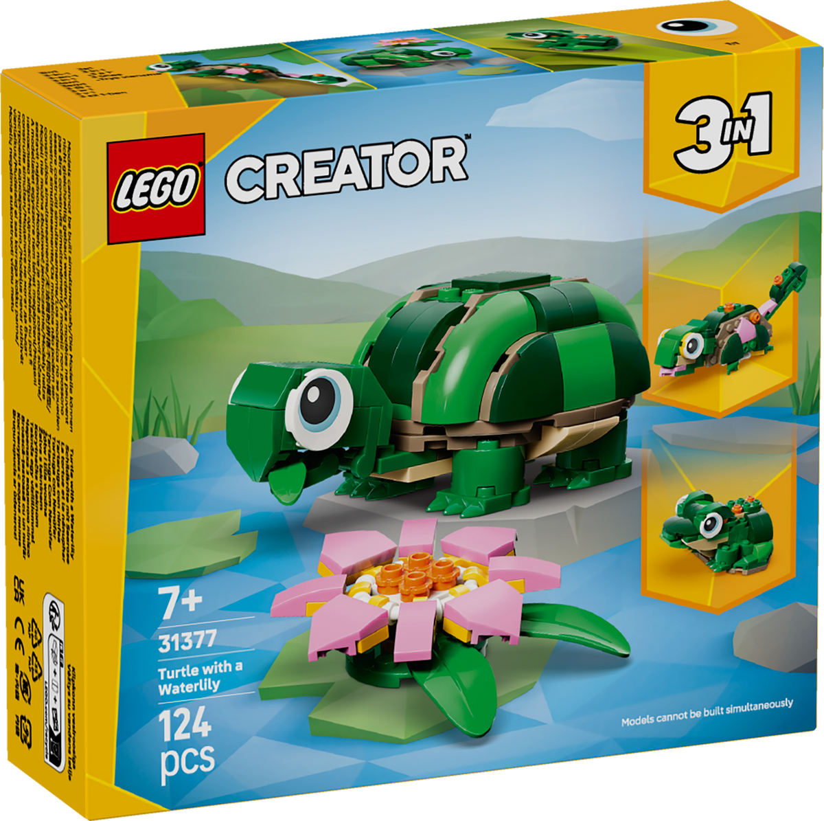 Turtle with a Water Lily Flower – Dreamworld LEGO Store