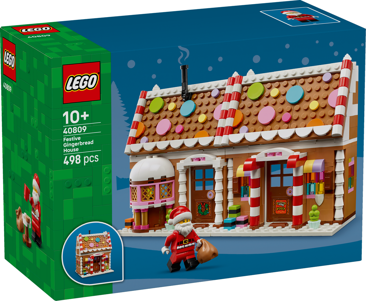 Festive Gingerbread House – Dreamworld LEGO Store