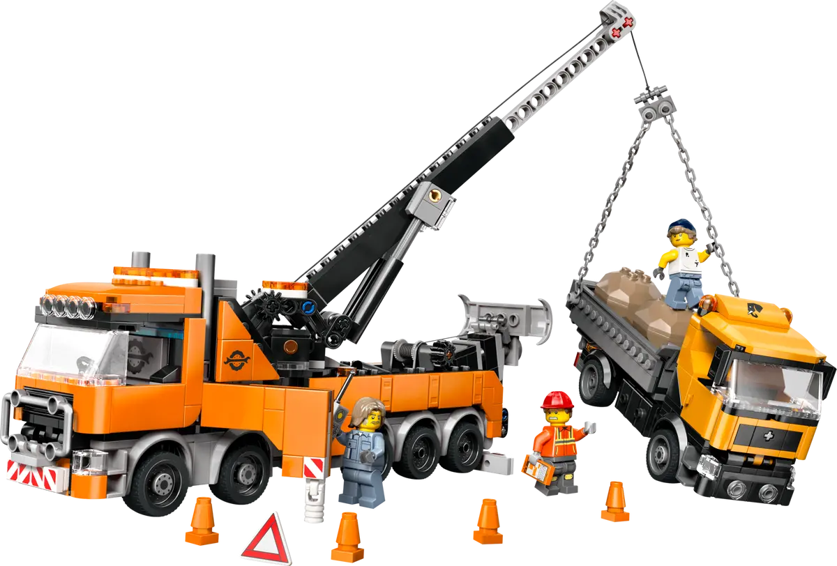 Heavy-Duty Recovery Tow Truck with Crane – Dreamworld LEGO Store